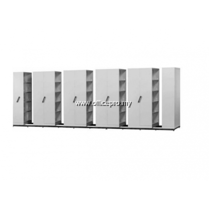 10 Bays Mobile Compactor Storage System | Mobile Steel Compactor With ...