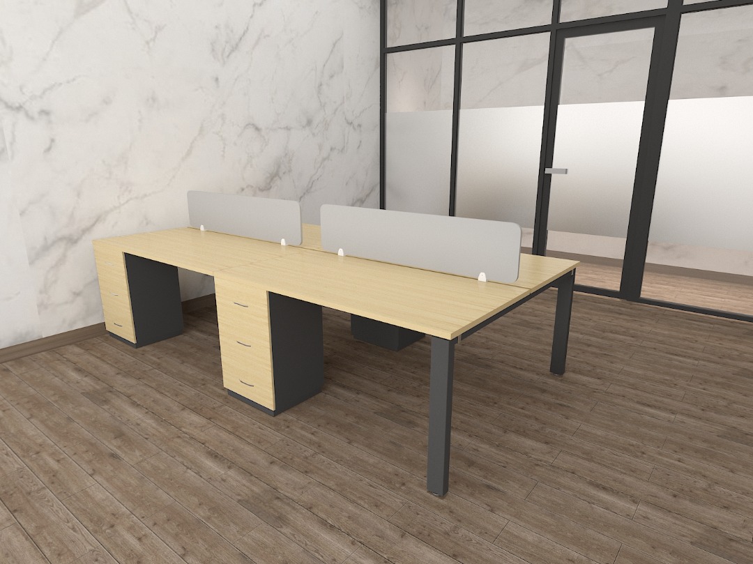 Best Office Workstation Cluster of 4 Seater | Top Office Workstation ...