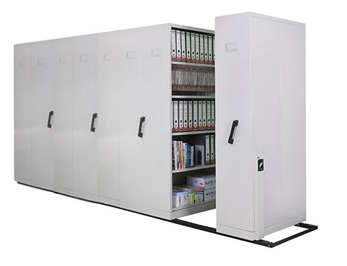 8 Bays Mobile Compactor Storage System | Mobile Steel Compactor With ...