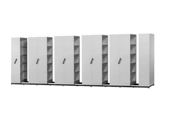 10 Bays Mobile Compactor Storage System | Mobile Steel Compactor With ...