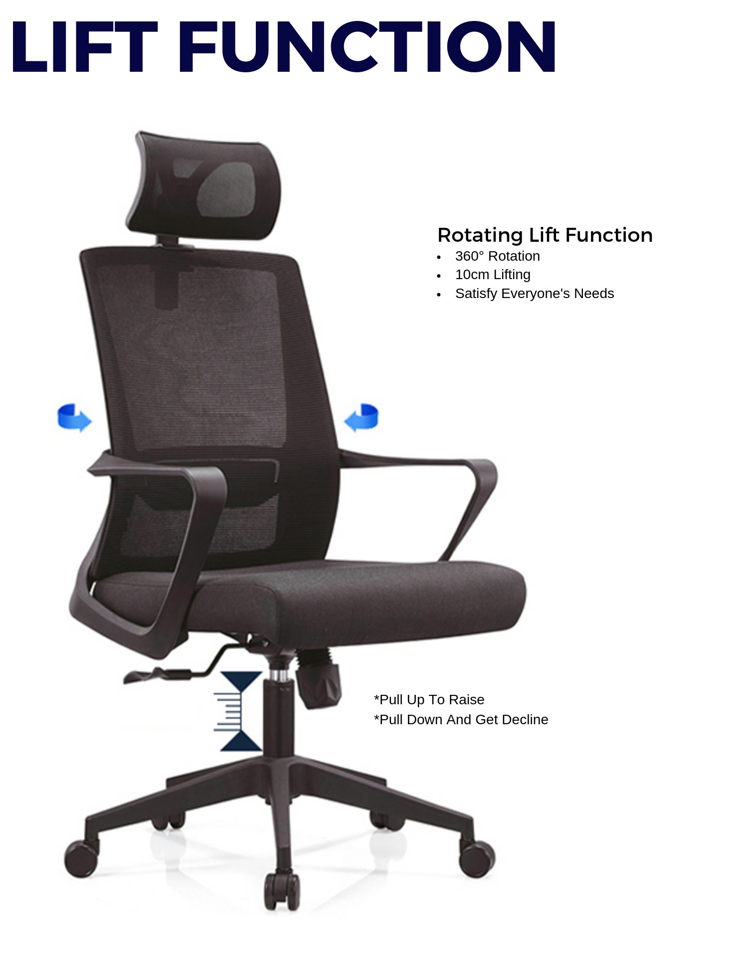 M18/HB/B Ergonomic Chair | Office Chair C/W Nylon Leg - Officepro