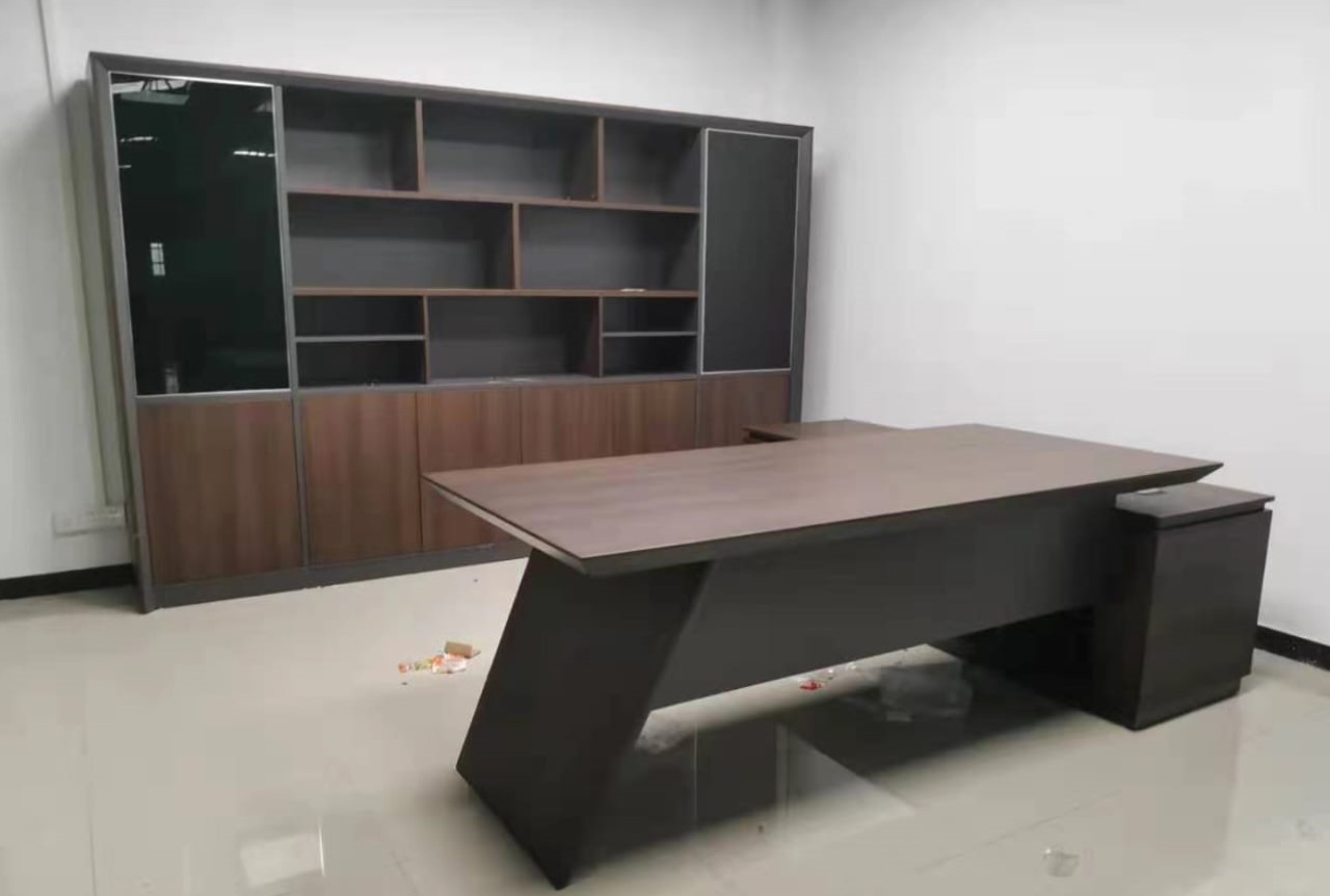 PDT-03 Director Table With Side Cabinet Profuse | Ceo Office Table ...